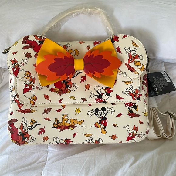 Loungefly | Bags | Disney Mickey And Friends Fall Leaves Loungeflysee ...